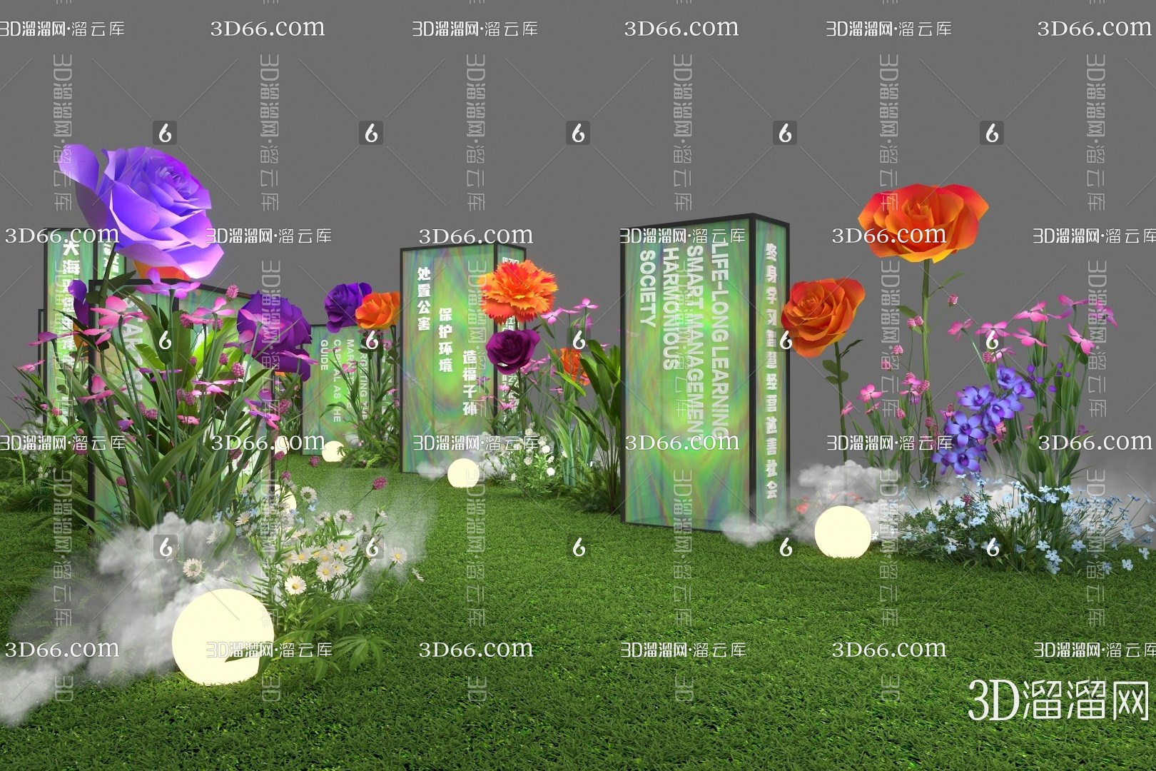 现代美陈3D模型下载-花瓣网
